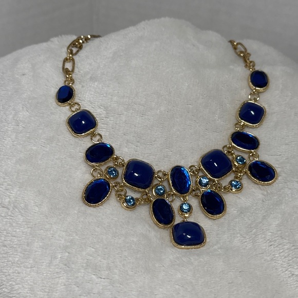 Monet | Jewelry | Vintage Monet Gold Tone Shades Of Blue Stone ...